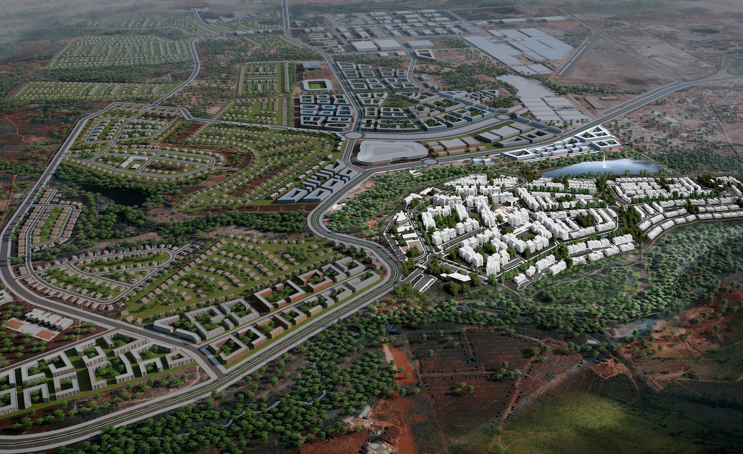 Master plan Tatu Waters. Nairobi. Kenia - EDDEA Architecture & Urbanism